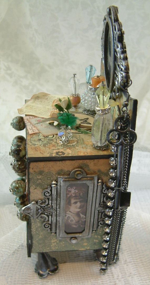 Artfully Musing: French Themed Matchbox Chest by Dawn Shotton